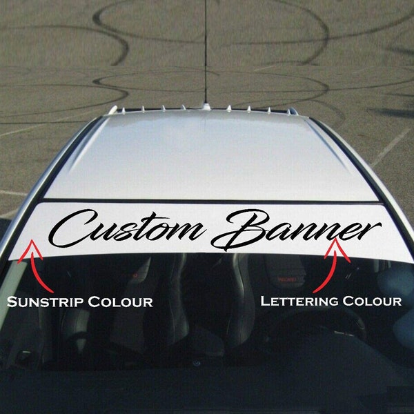Sun Strip Windshield Decal - Etsy