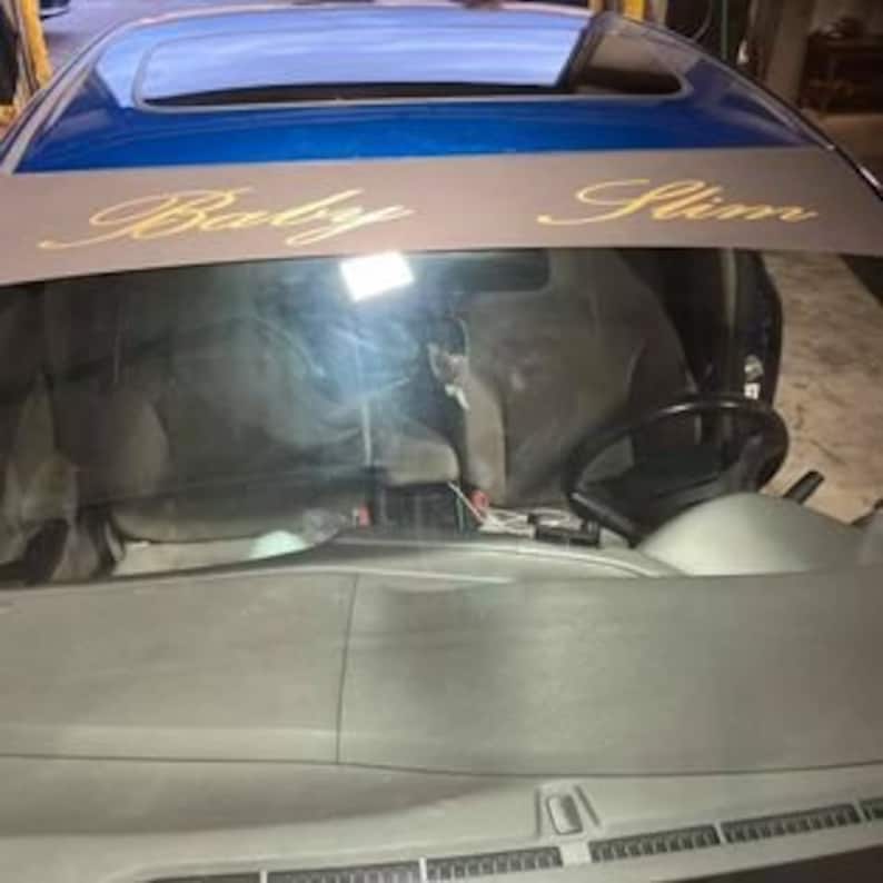 Custom Windshield Banner Vinyl Decal Sticker With or With-out - Etsy