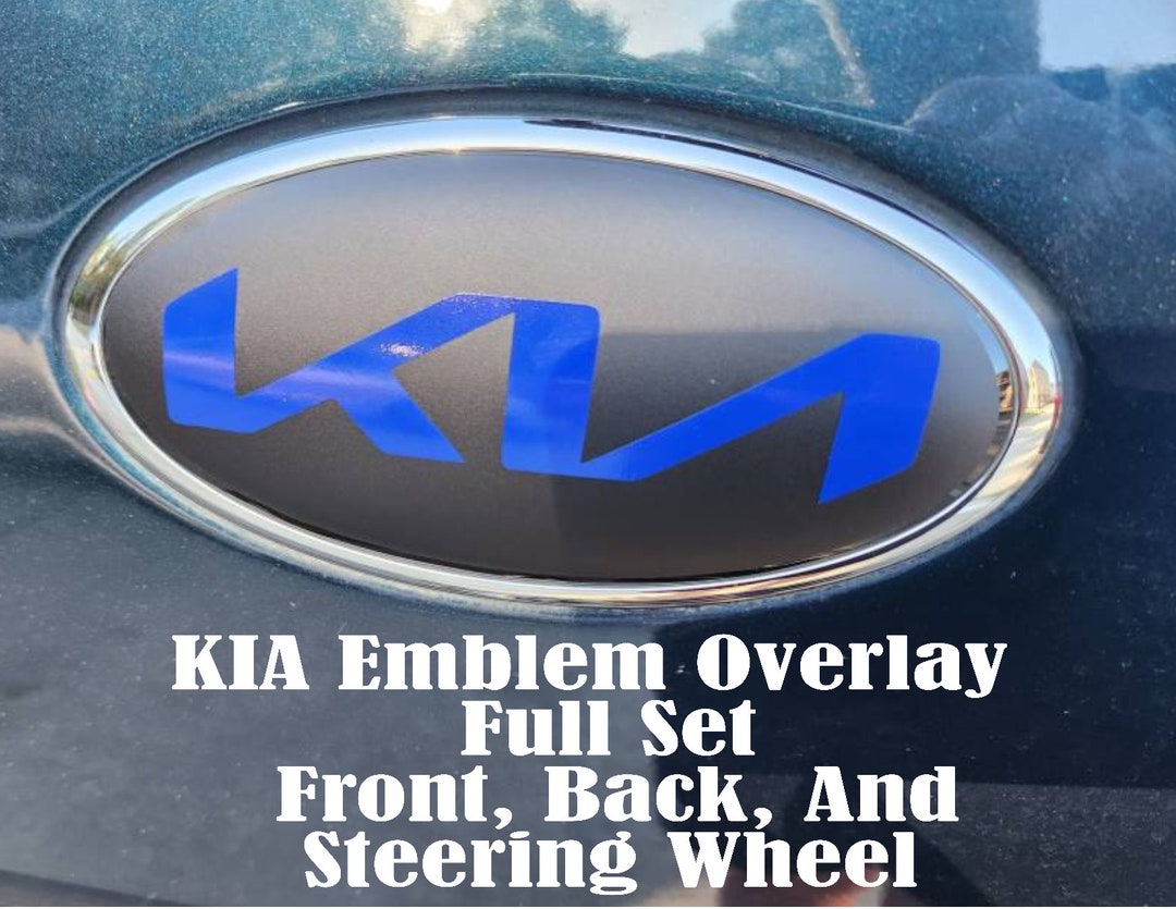 KIA Emblem Overlay New Logo Front Back and Steering Wheel - Etsy Australia