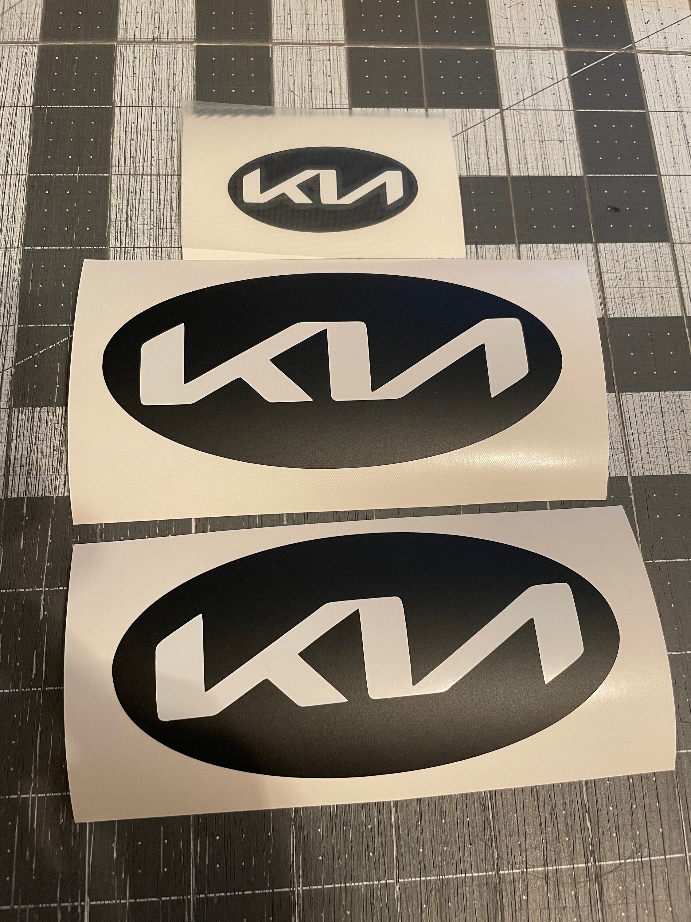 KIA Emblem Overlay New Logo Front Back and Steering Wheel - Etsy Australia