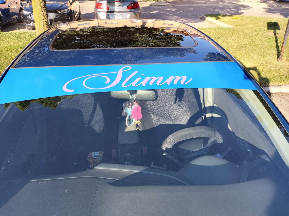 Custom Windshield Banner Vinyl Decal Sticker With or With-out - Etsy