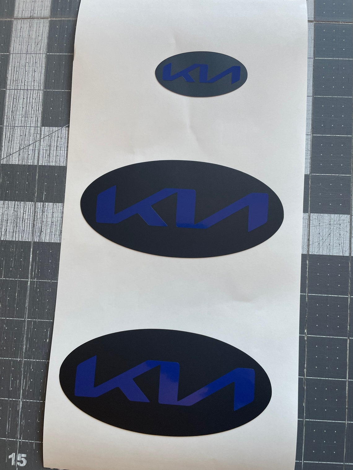 KIA Emblem Overlay New Logo Front Back and Steering Wheel - Etsy Australia