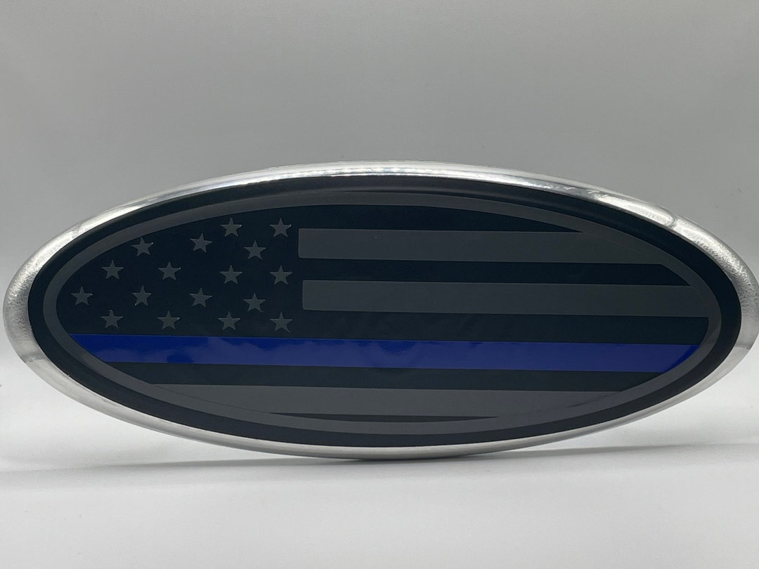 Front and Rear Only Law Enforcement American Flag Ford Emblem Overlay ...