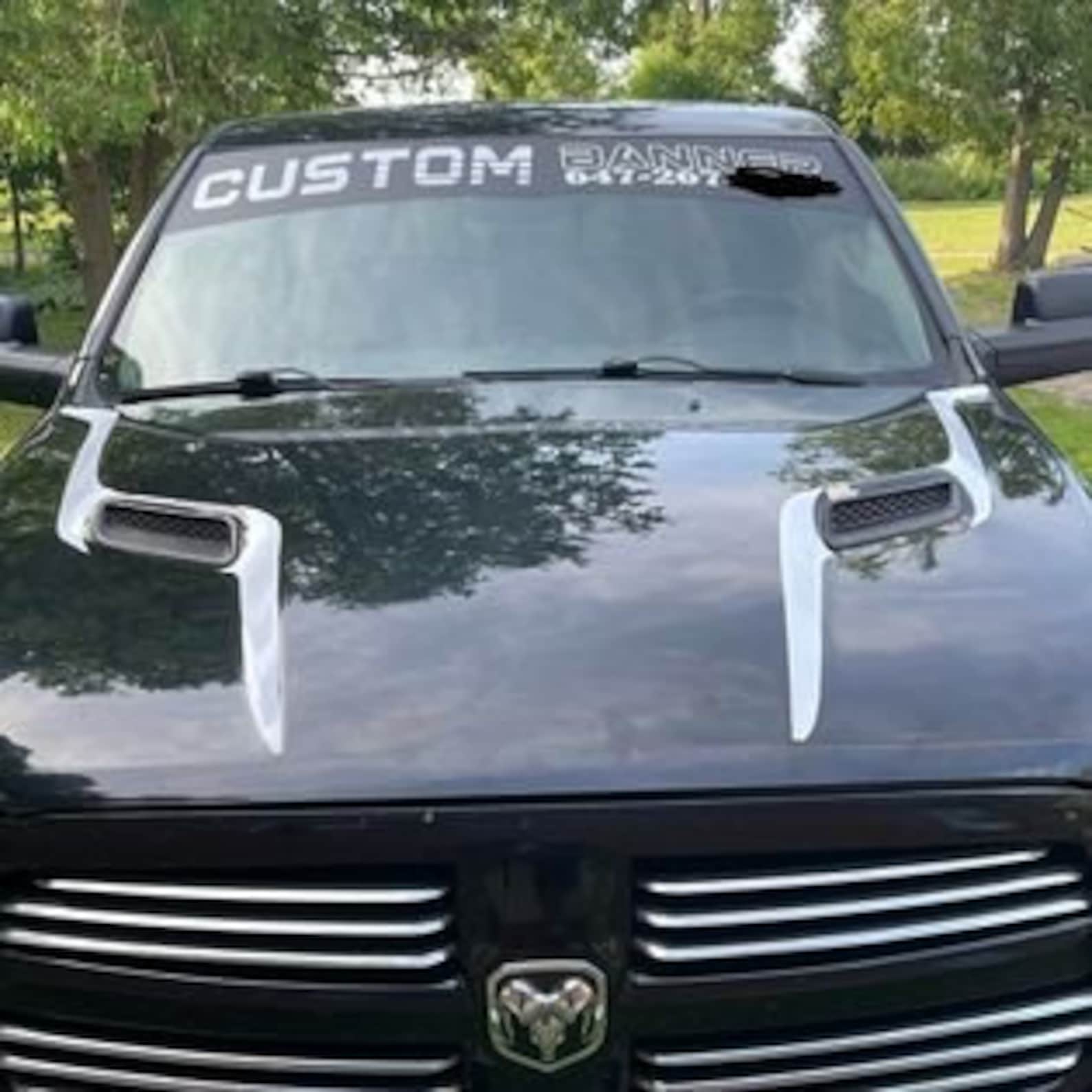 Custom Windshield Banner Vinyl Decal Sticker With or With-out - Etsy