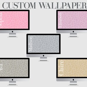 Personalized Leopard Print Desktop Wallpaper: Custom Laptop Background ...