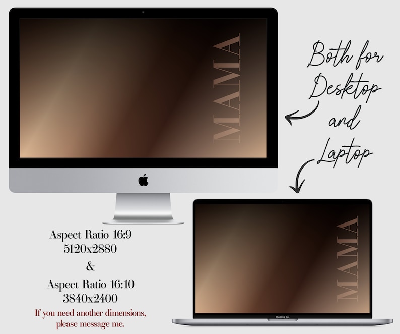 5 Custom Desktop Wallpaper Personalization Laptop Background - Etsy