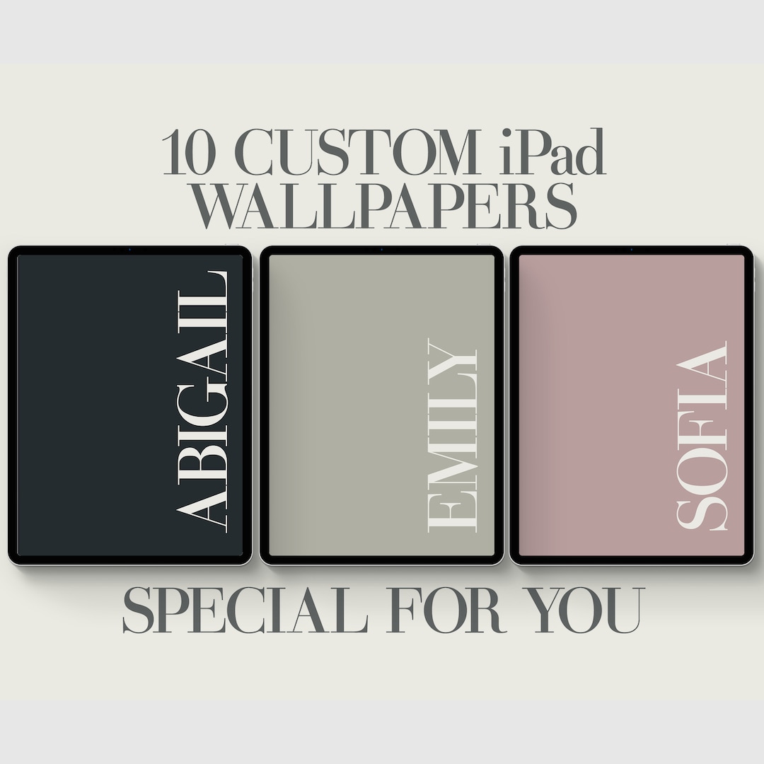 10 Custom iPad Wallpaper, Aesthetic Tablet Background, Affirmations ...