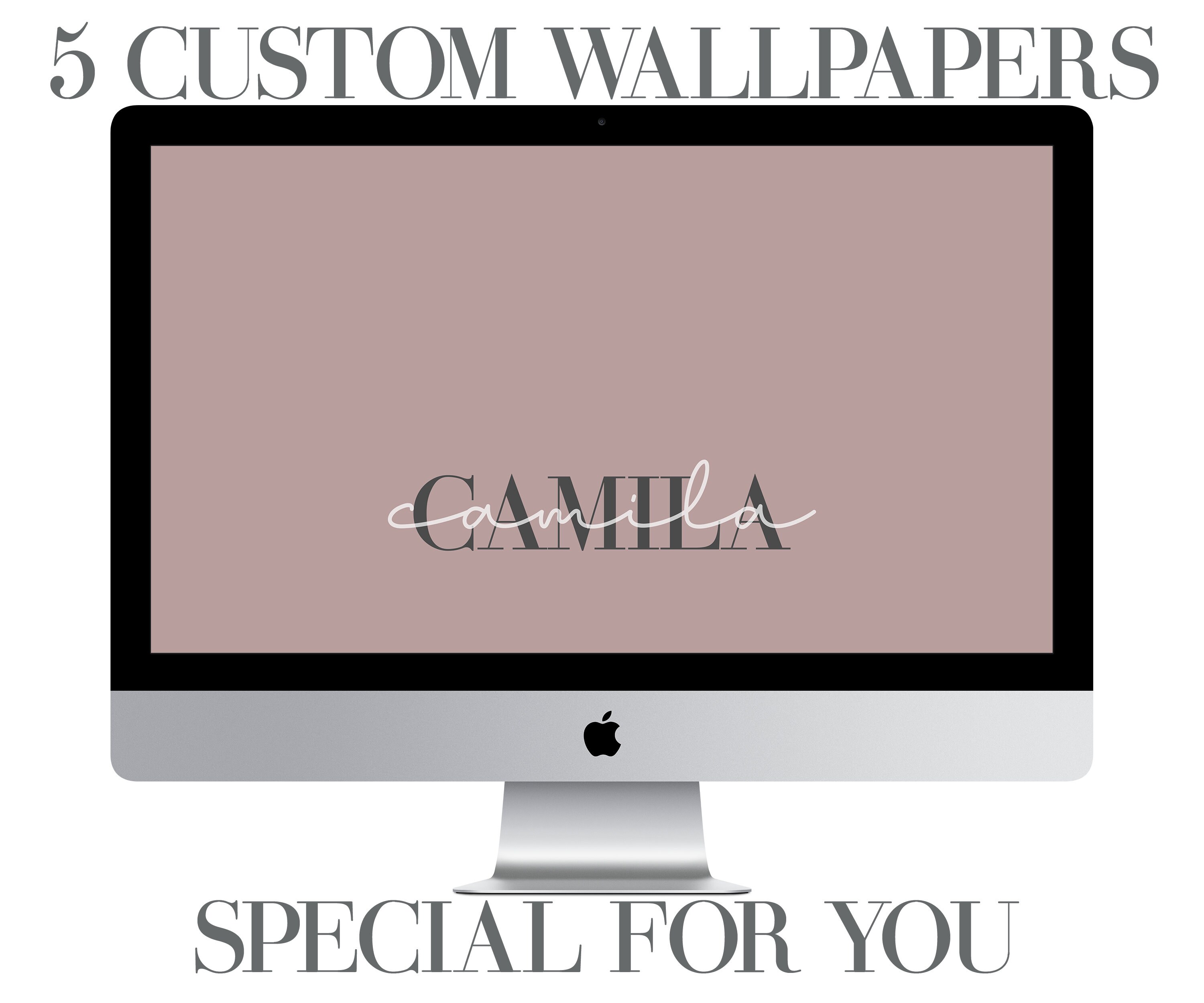 5 Custom Desktop Wallpaper Personalization, Laptop Background ...