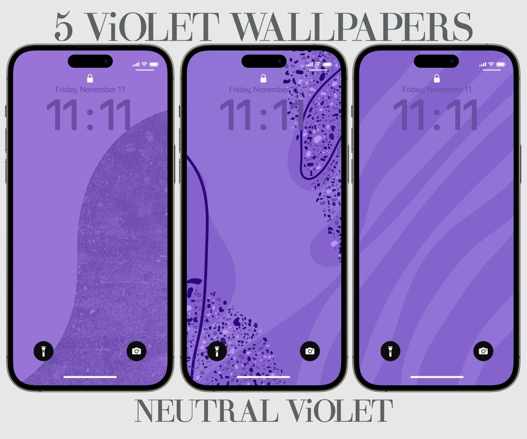 5 Violet, Neutral iPhone Wallpaper, Aesthetic Phone Background, Purple ...