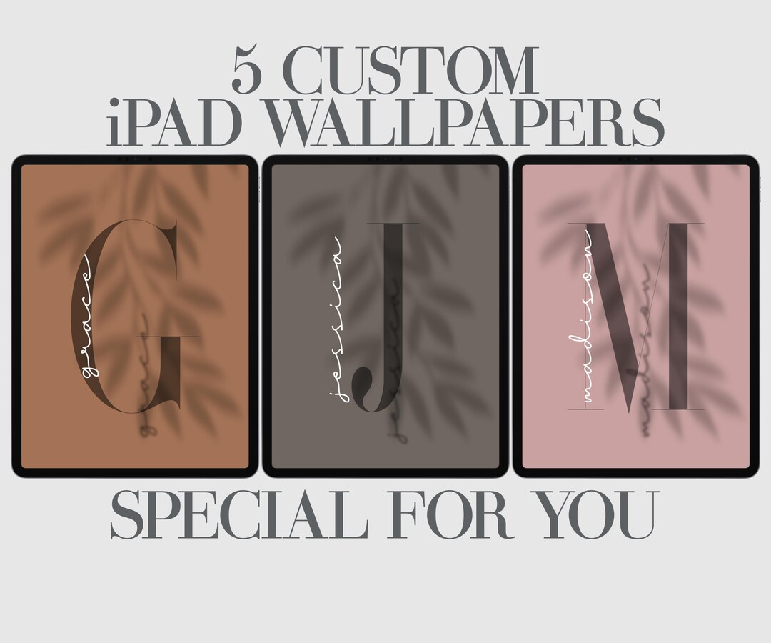 Custom iPad Neutral Shadow Tropical Background, Custom iPad Wallpaper ...
