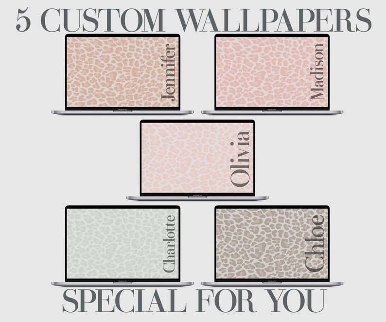 5 Custom Desktop Wallpaper Personalization Laptop Background - Etsy