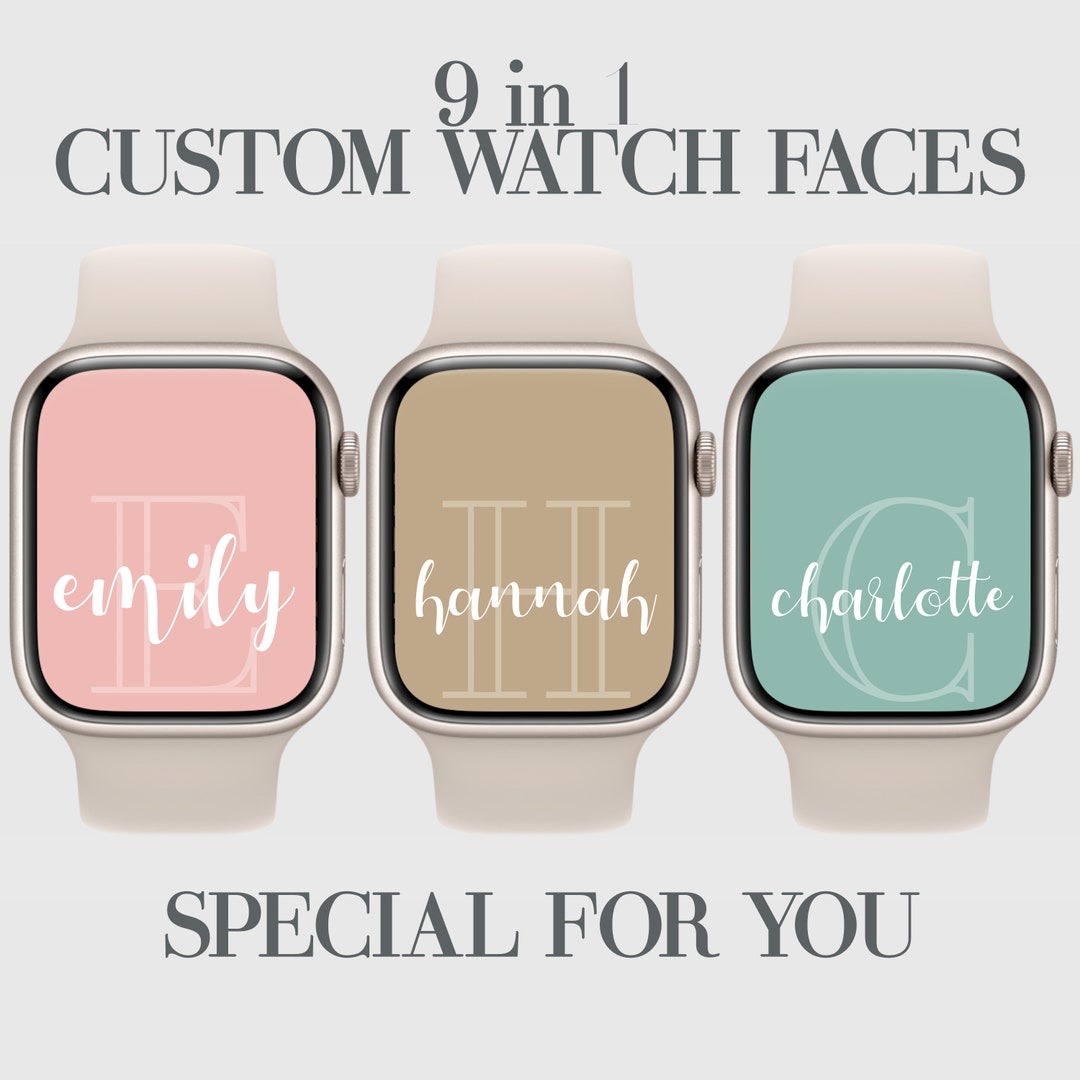 9 Personalized Apple Watch Wallpaper, Custom Name Smartwatch Face ...