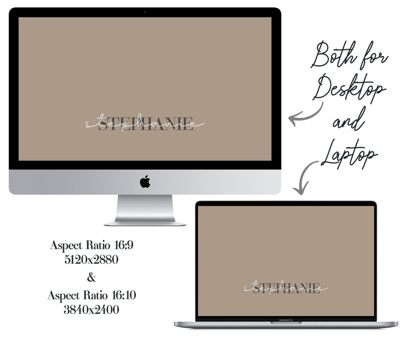 5 Custom Desktop Wallpaper Personalization Laptop Background - Etsy