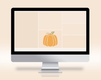 FALL 2022 AESTHETIC Desktop Organizer Background - Etsy