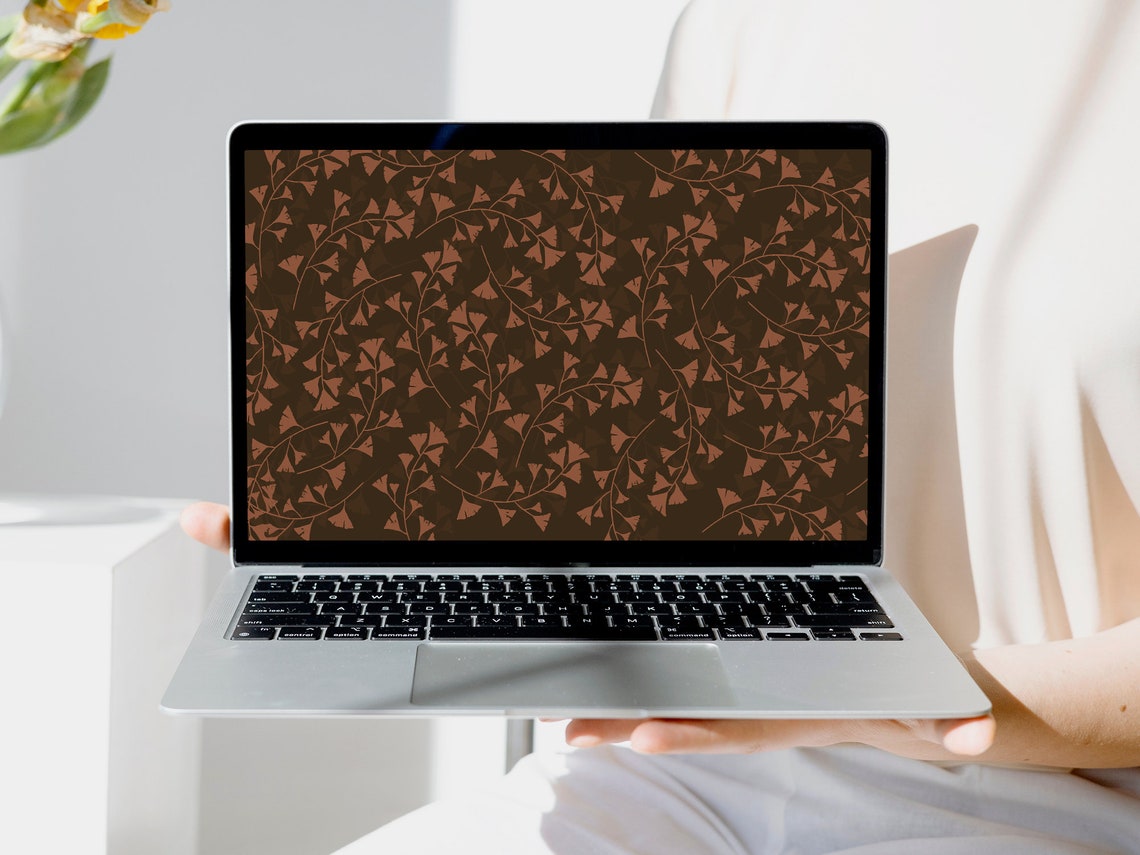 Boho Desktop Wallpaper Aesthetic Neutral Laptop Background - Etsy