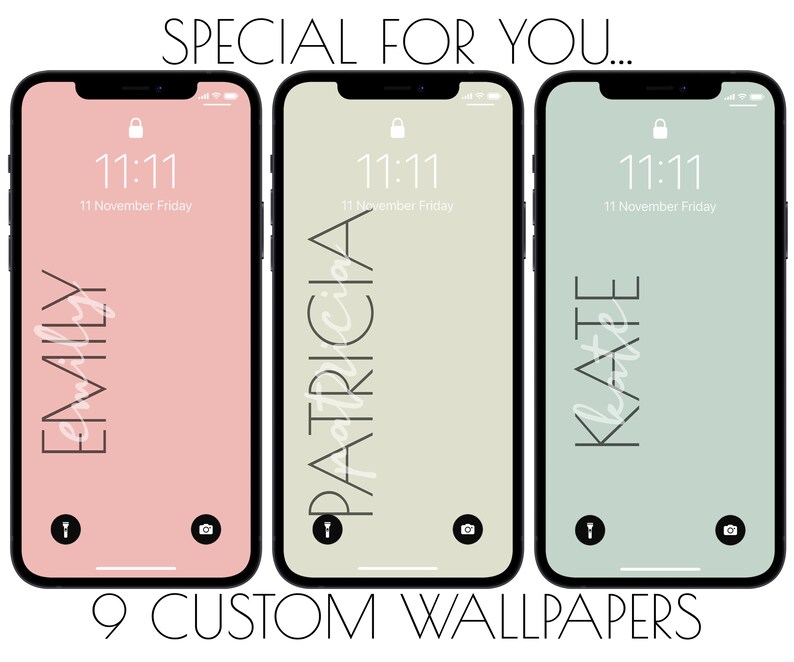 Custom iPhone Wallpaper, Aesthetic Phone Background, Affirmations, 9x ...