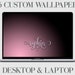 5 Custom Desktop Wallpaper Personalization Laptop Background - Etsy