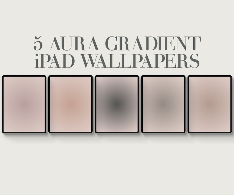 5 Aura Gradient Ipad Wallpaper Aesthetic Tablet Background - Etsy