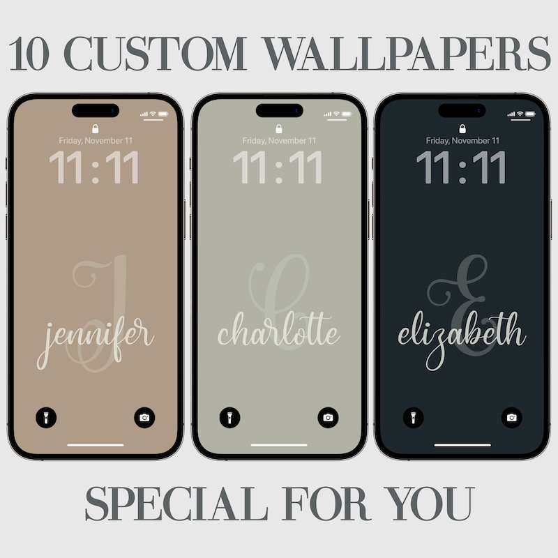 Personalised Phone Wallpaper - Etsy