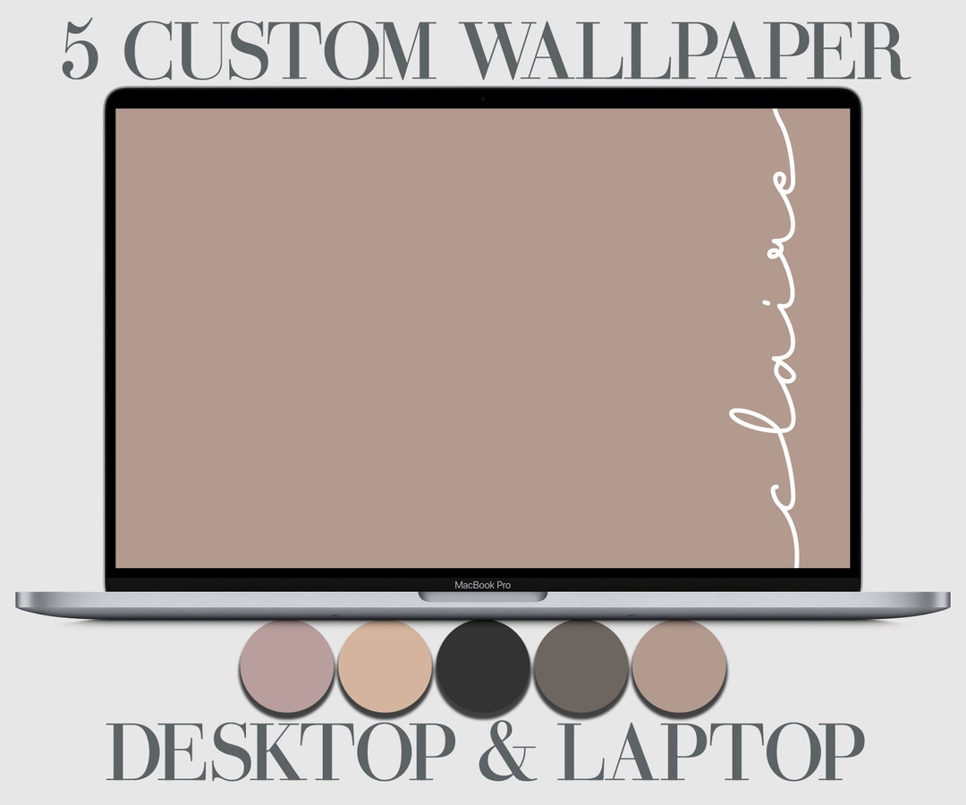 5 MacBook Desktop Wallpaper, Personalization, Custom Laptop Background ...