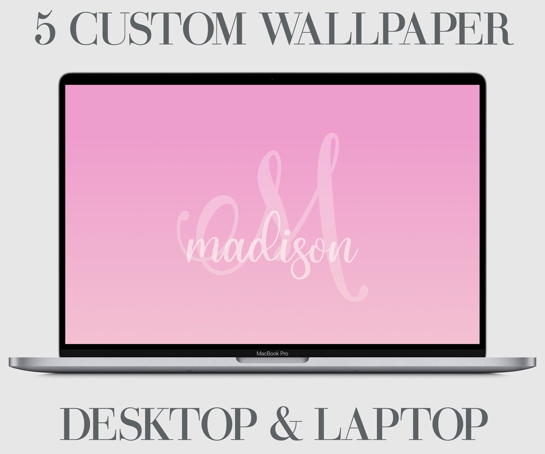 5 Pink Desktop, Custom Desktop Wallpaper Personalization, Laptop ...