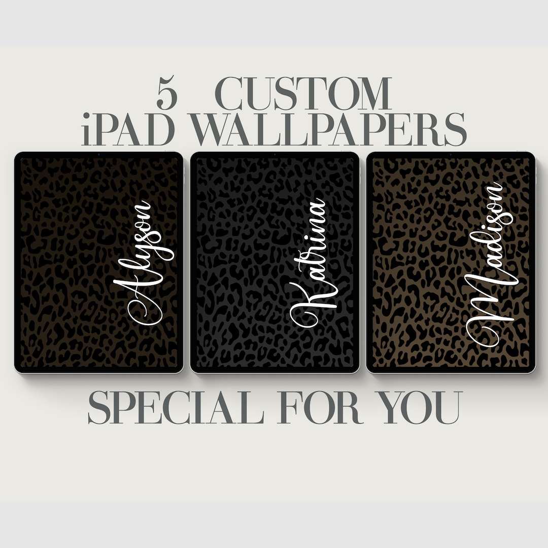 5 Custom Leopard iPad Wallpaper, Cheetah Personalization Tablet ...