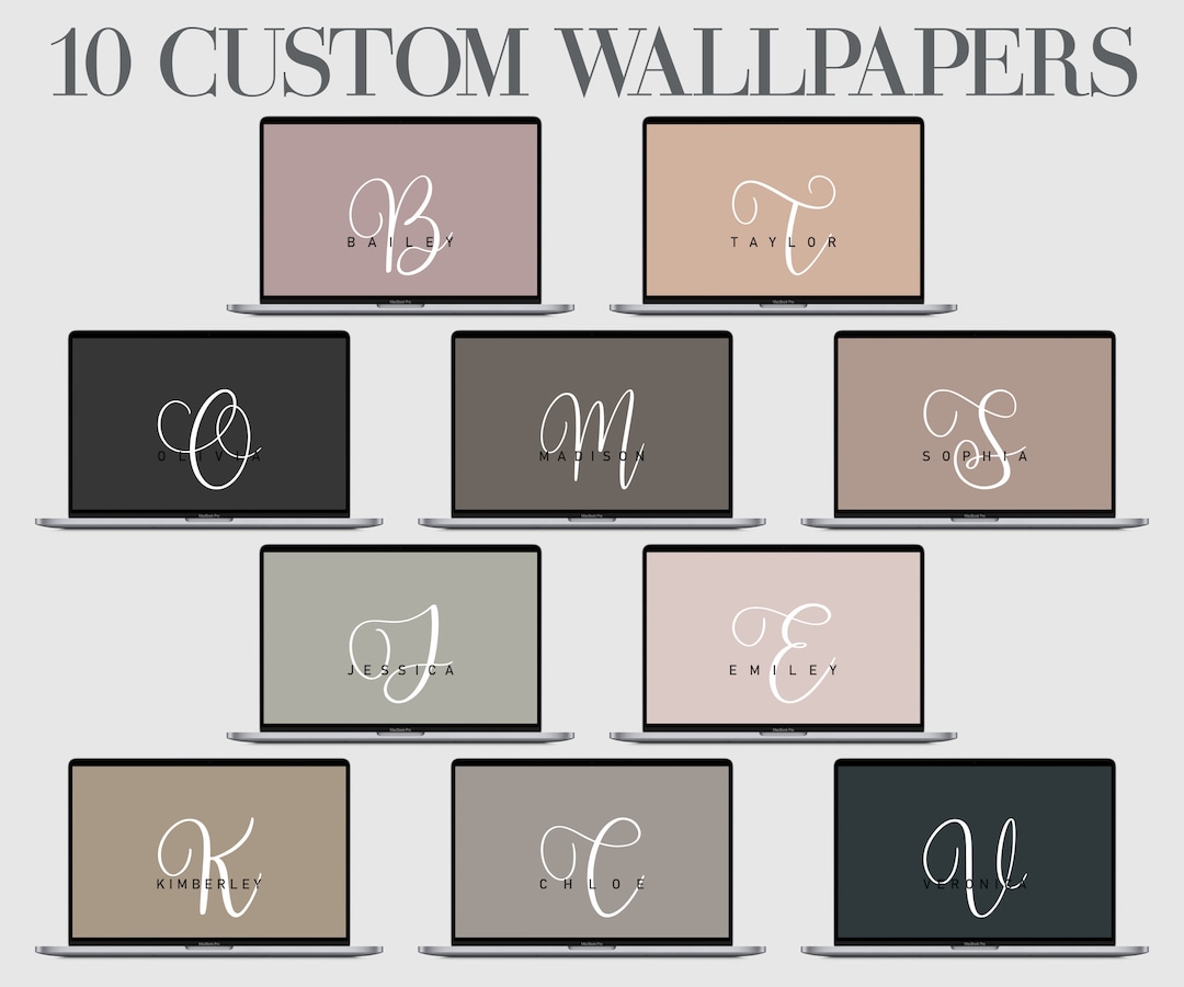 10 Custom Desktop Wallpaper Personalization, Laptop Background ...