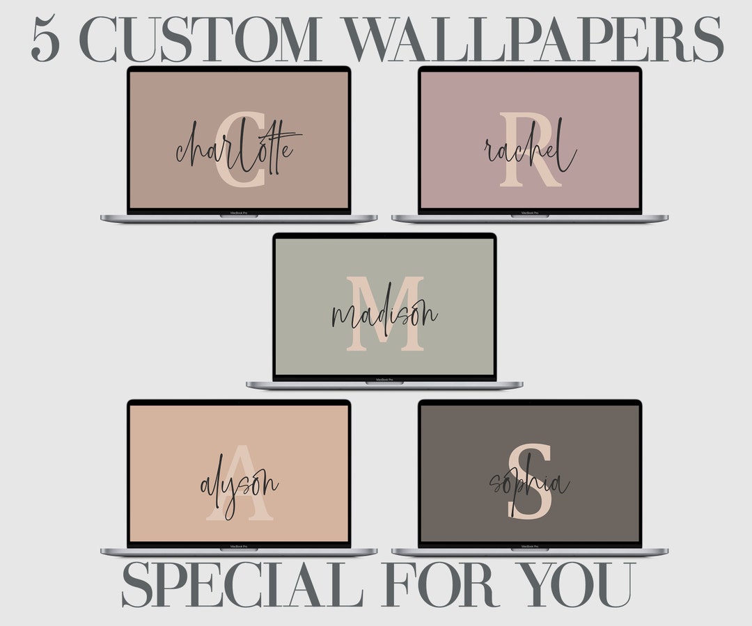 5 Desktop Background, Custom Desktop Wallpaper Personalization, Laptop ...