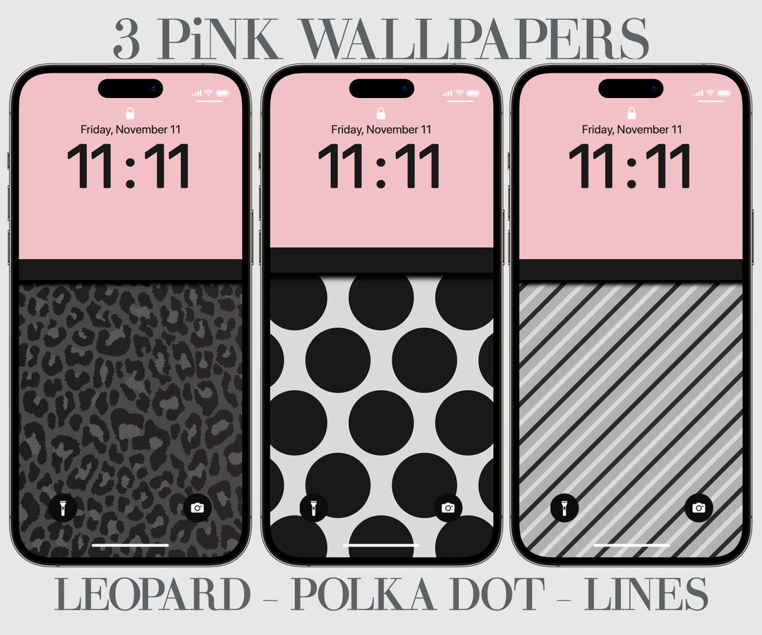 3 Pink iPhone Wallpaper, Aesthetic Phone Background, Pink & Gray ...