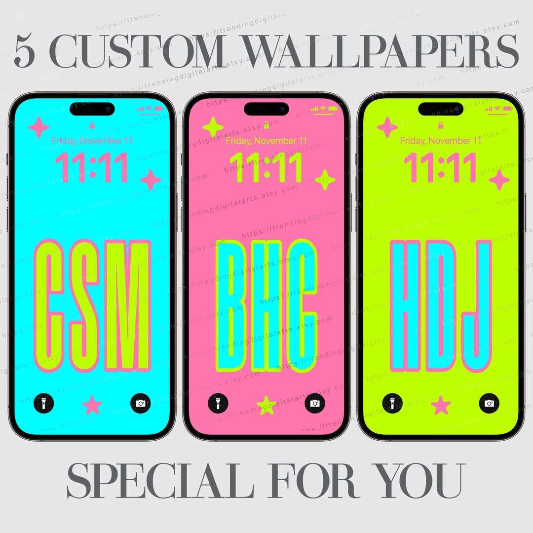 Neon Wallpaper Custom iPhone Wallpaper, Custom Phone Backgrounds ...