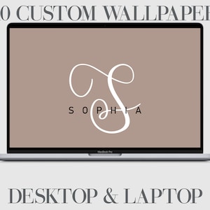 10 Custom Desktop Wallpaper Personalization, Laptop Background ...