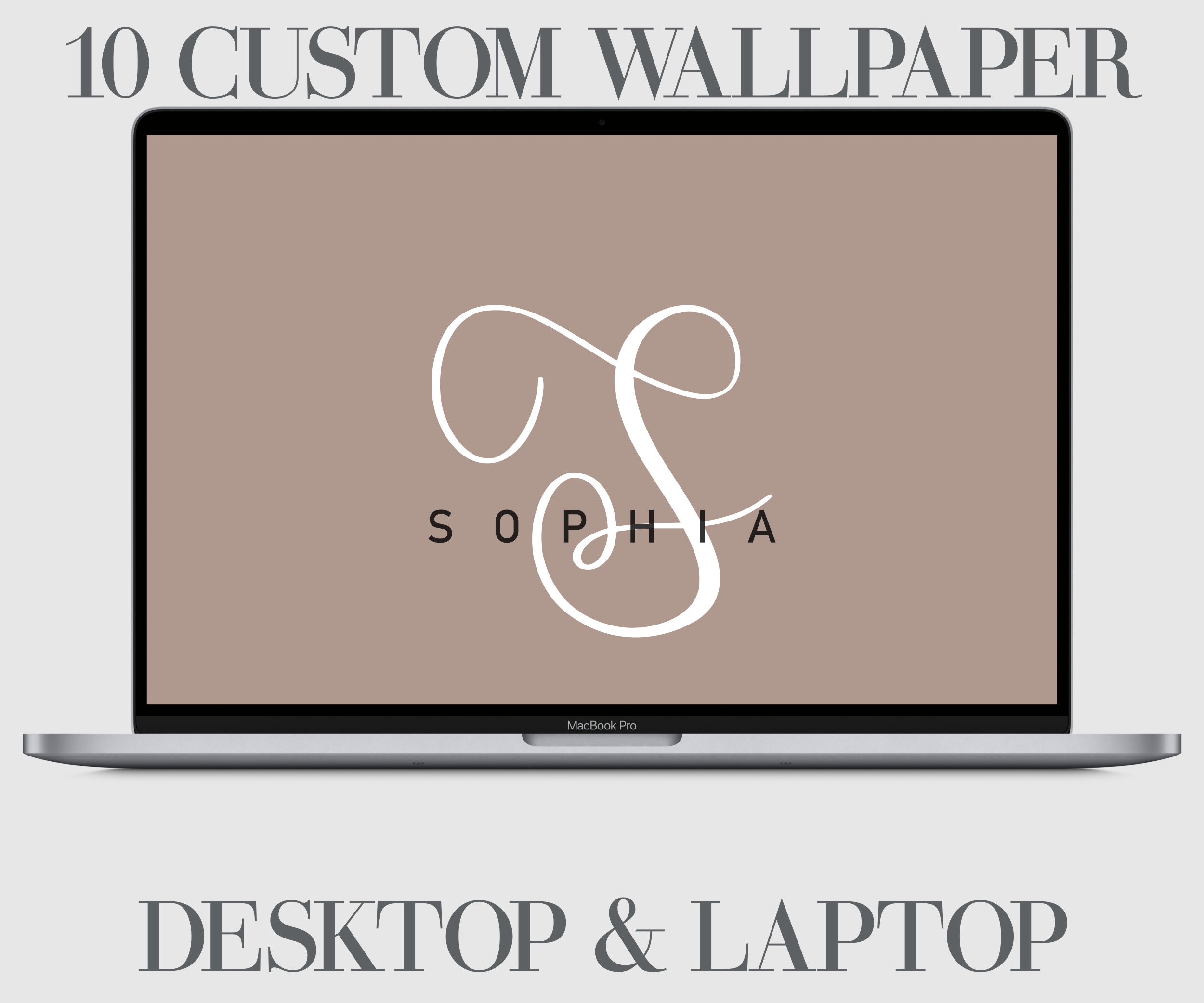 10 Custom Desktop Wallpaper Personalization, Laptop Background ...