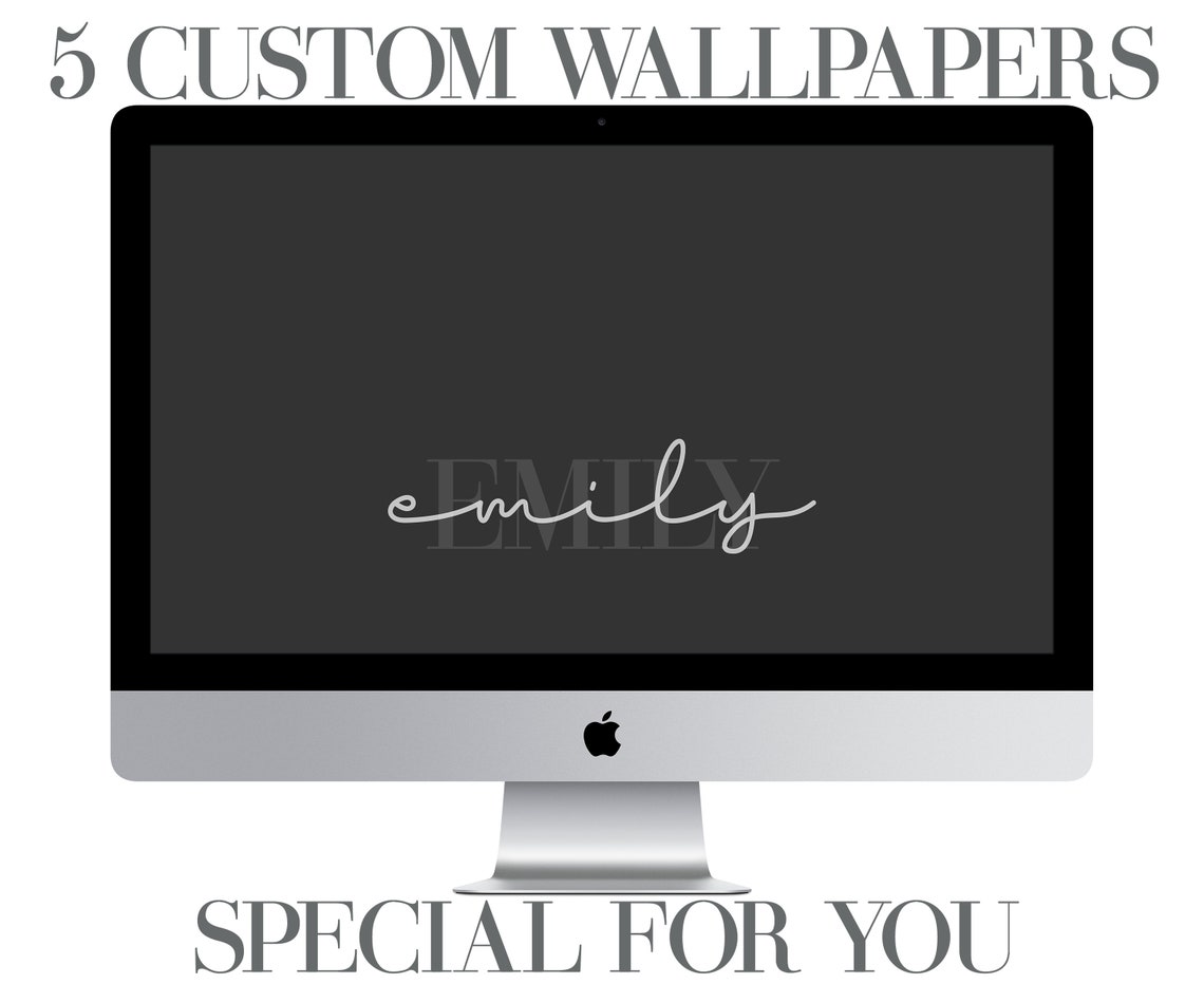 5 Custom Desktop Wallpaper Personalization, Laptop Background ...