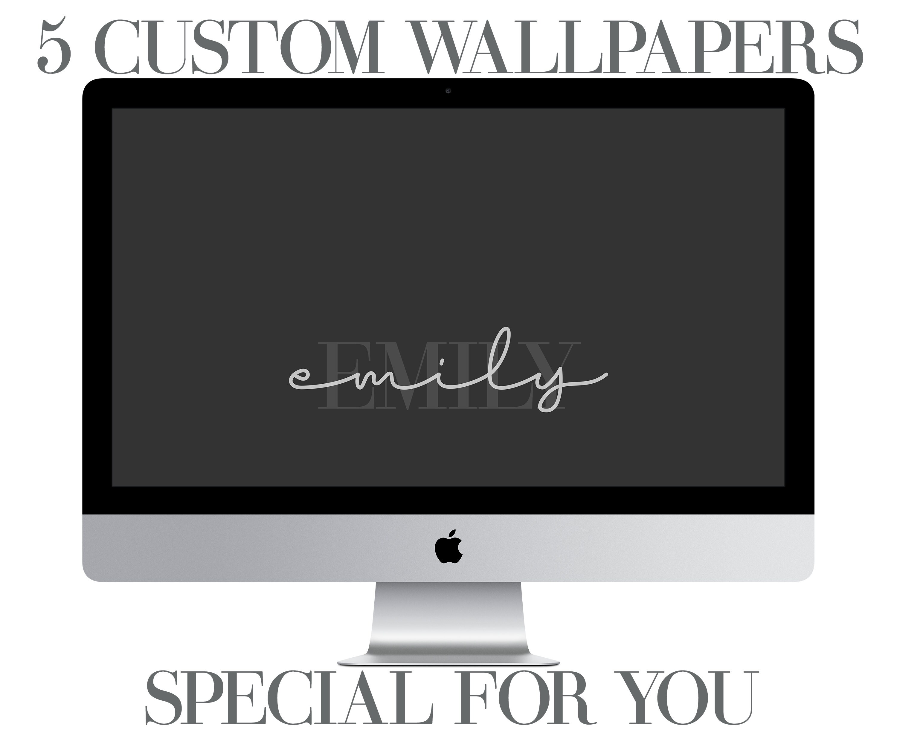 5 Custom Desktop Wallpaper Personalization, Laptop Background ...