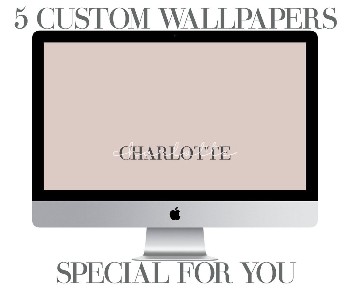 5 Custom Desktop Wallpaper Personalization Laptop Background - Etsy