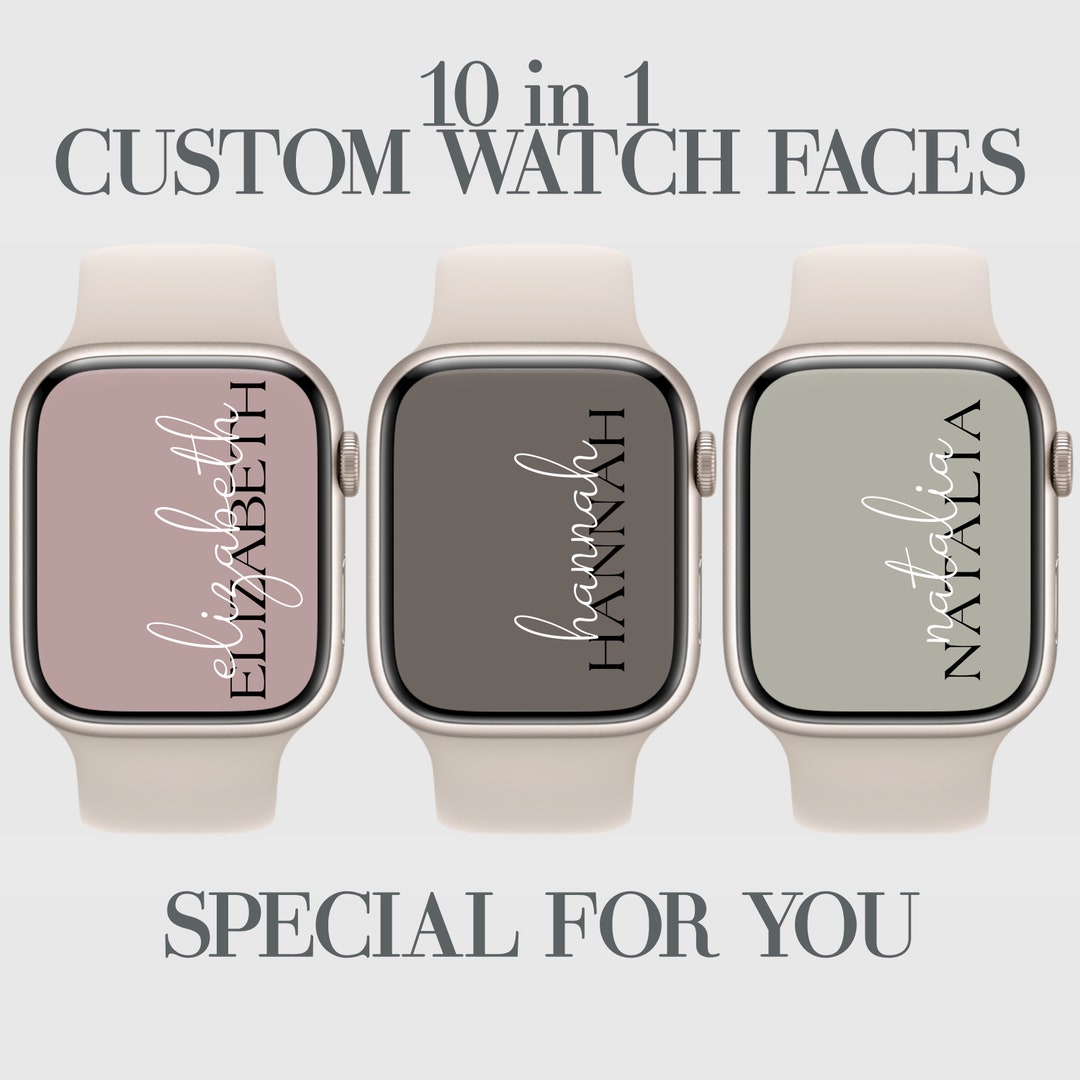 10 Custom Watch Wallpaper, Aesthetic Watch Face, Custom Smartwatch ...