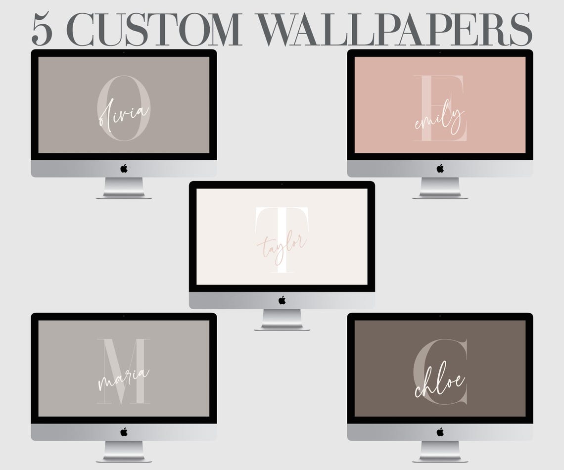 5 Custom Desktop Wallpaper Personalization, Laptop Background ...