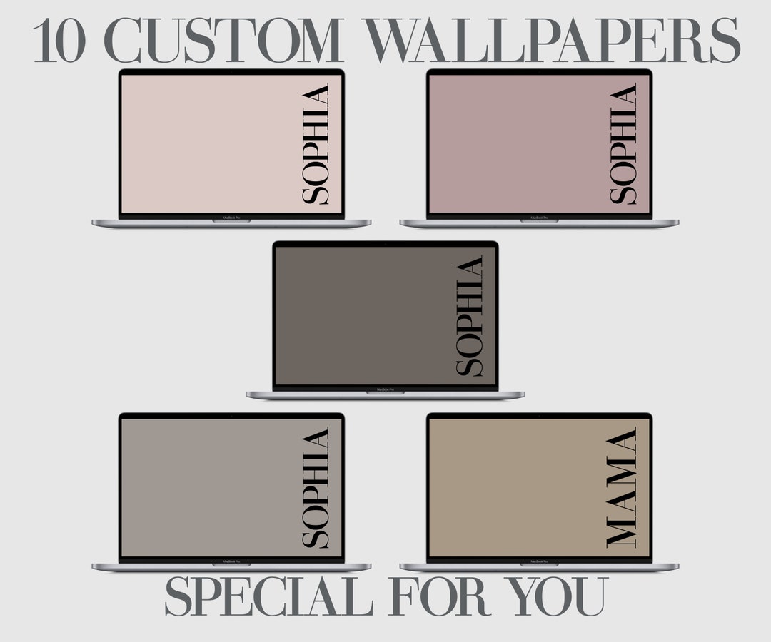 10 Custom Desktop Wallpaper Personalization, Laptop Background ...