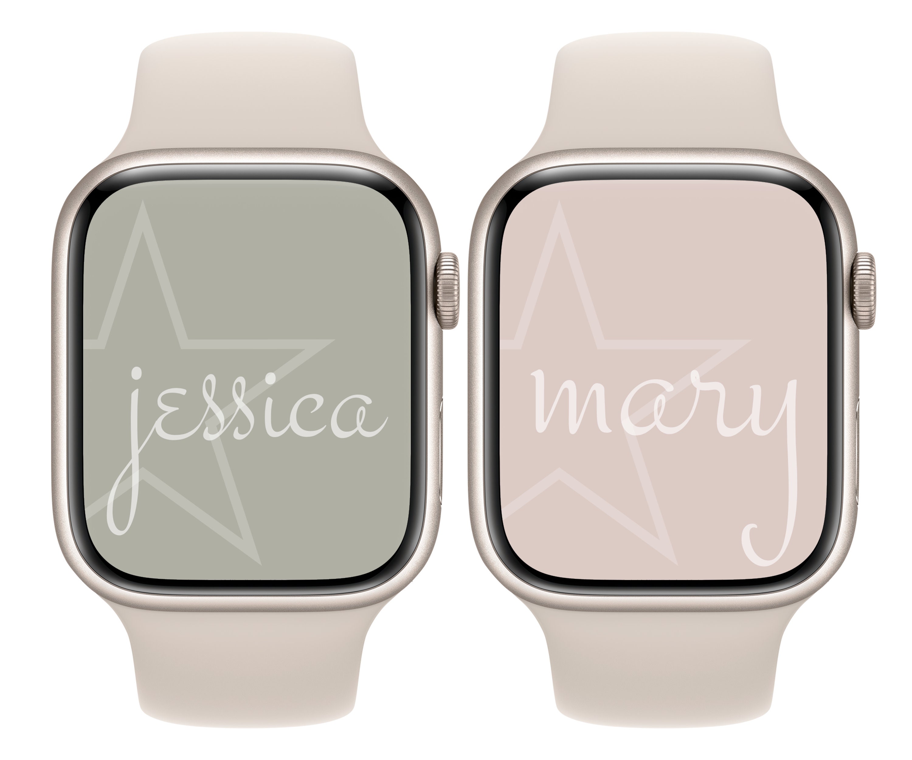 10 Personalized Apple Watch Wallpaper Custom Name Smartwatch - Etsy