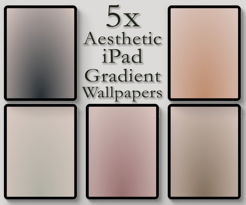 5 Aesthetic Gradient Ipad Wallpaper Tablet Background - Etsy