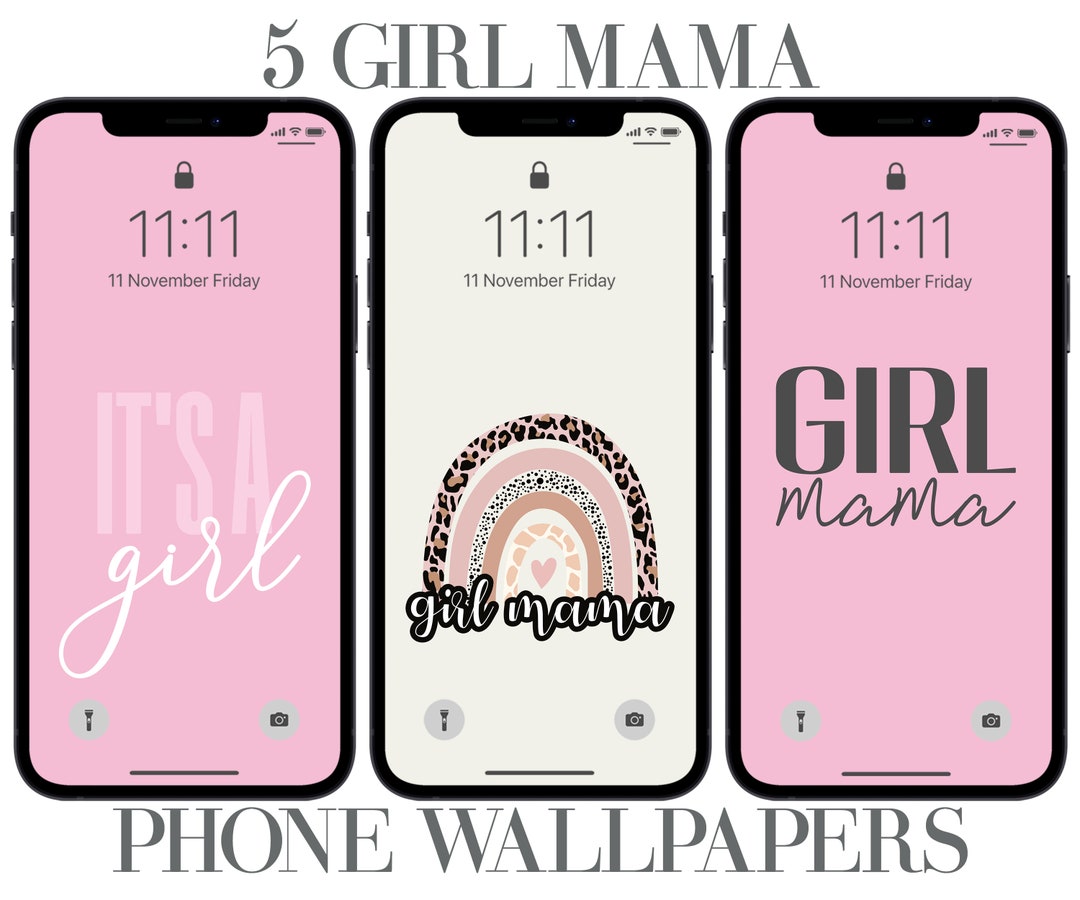 It's a Girl, Mom, Mama Phone Wallpaper Background, Thankful Mama, Baby ...