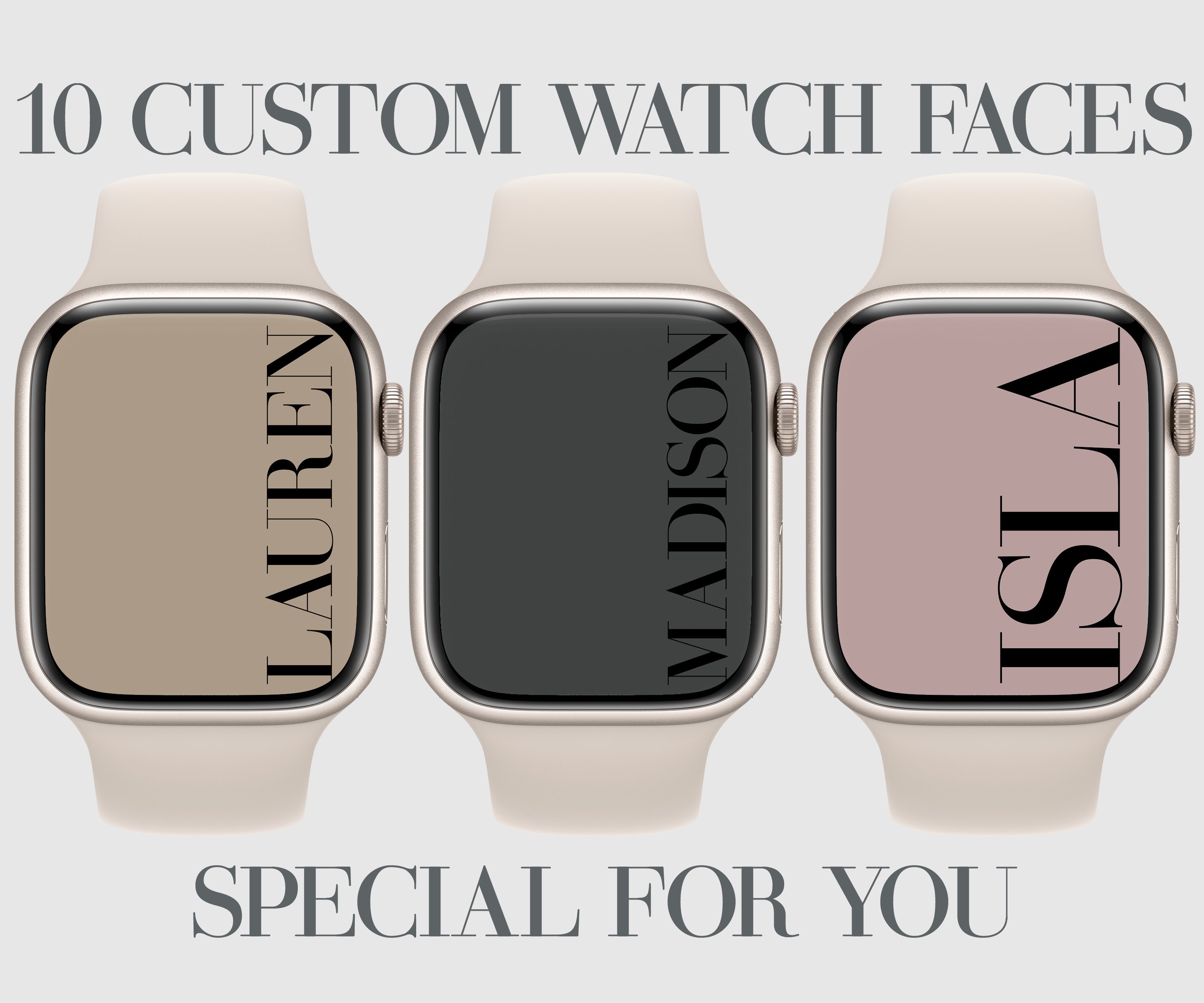Custom Apple Watch Face Wallpaper Aesthetic Smartwatch - Etsy