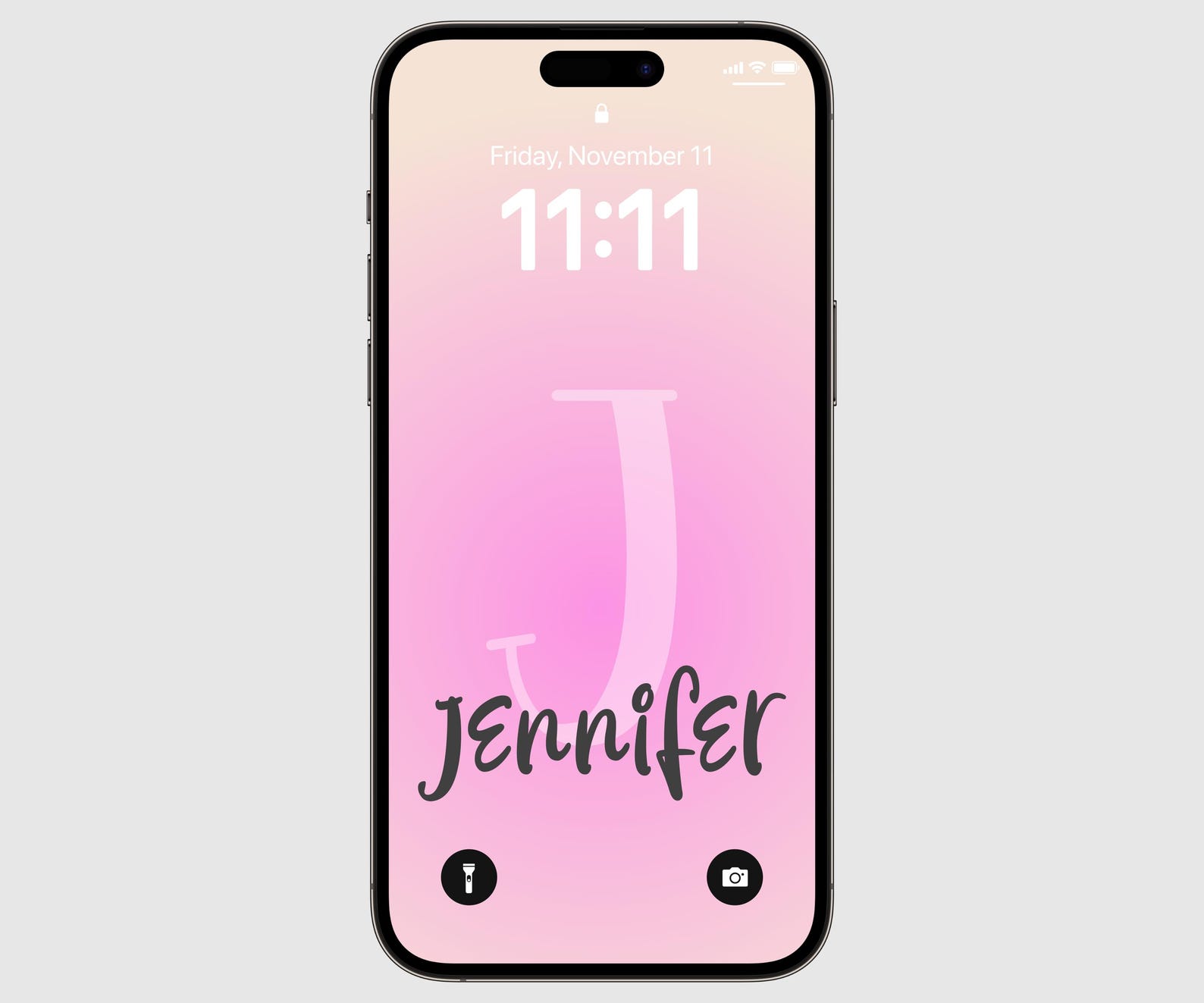 Custom Name iPhone Wallpaper: Pink Blue Gradient (digital Download) - Etsy