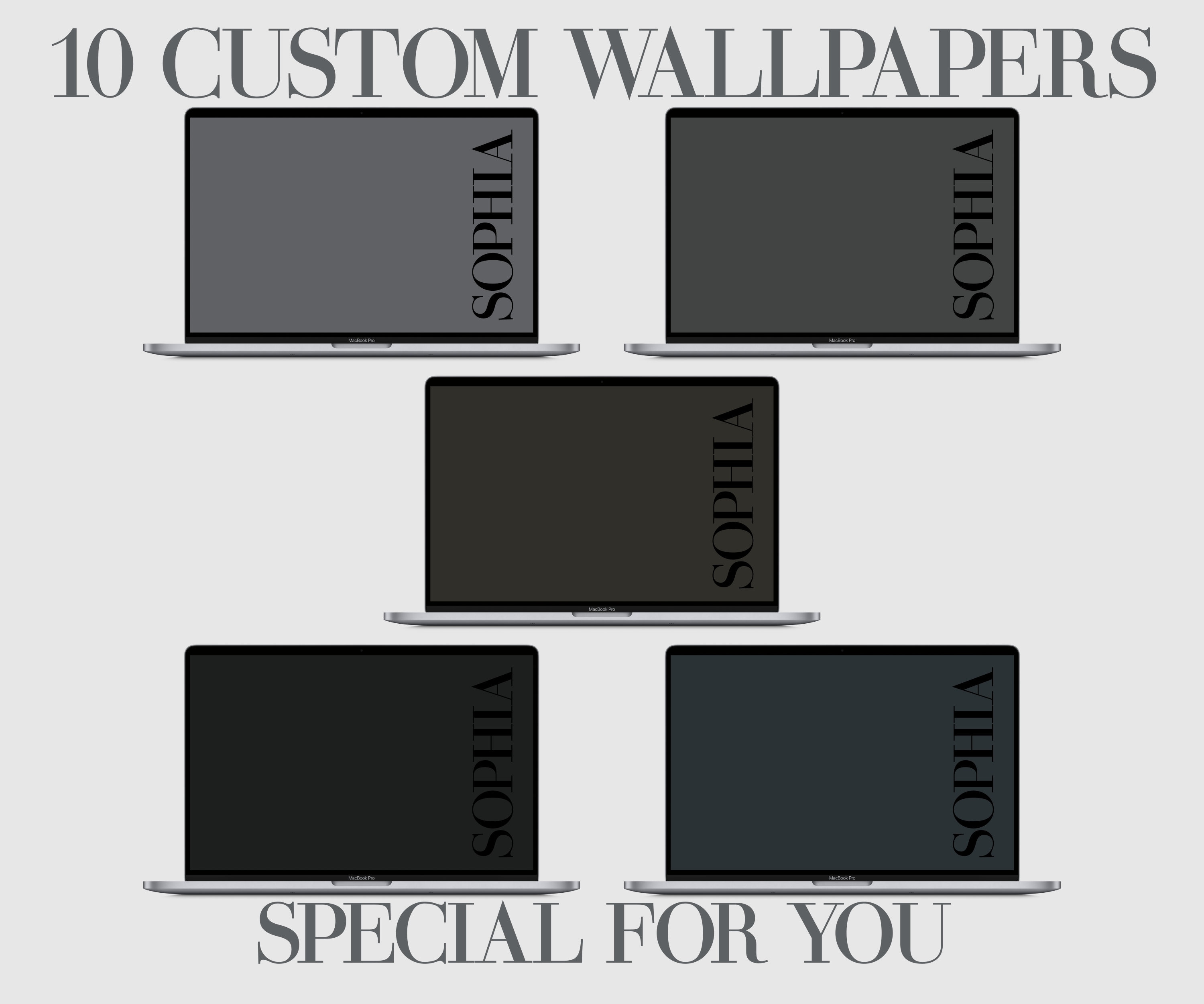 10 Custom Desktop Wallpaper Personalization, Laptop Background ...