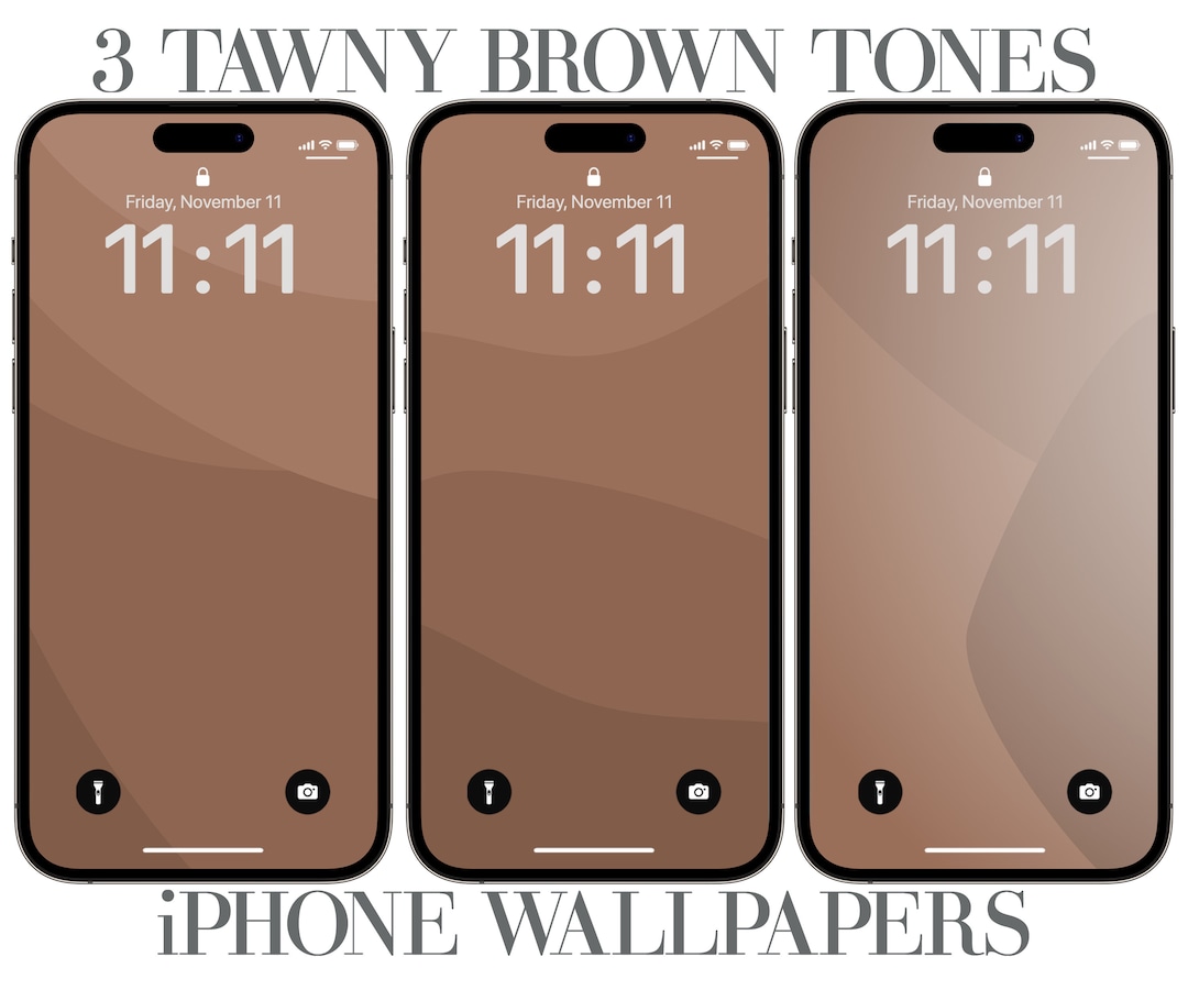 3 Tawny Brown Tones iPhone Wallpaper, Aesthetic Phone Background ...