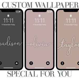 5 Custom iPhone Wallpaper Personalization, Phone Background ...