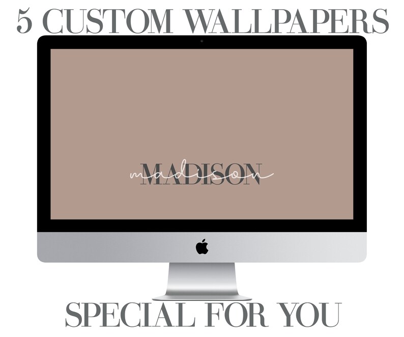 5 Custom Desktop Wallpaper Personalization Laptop Background - Etsy