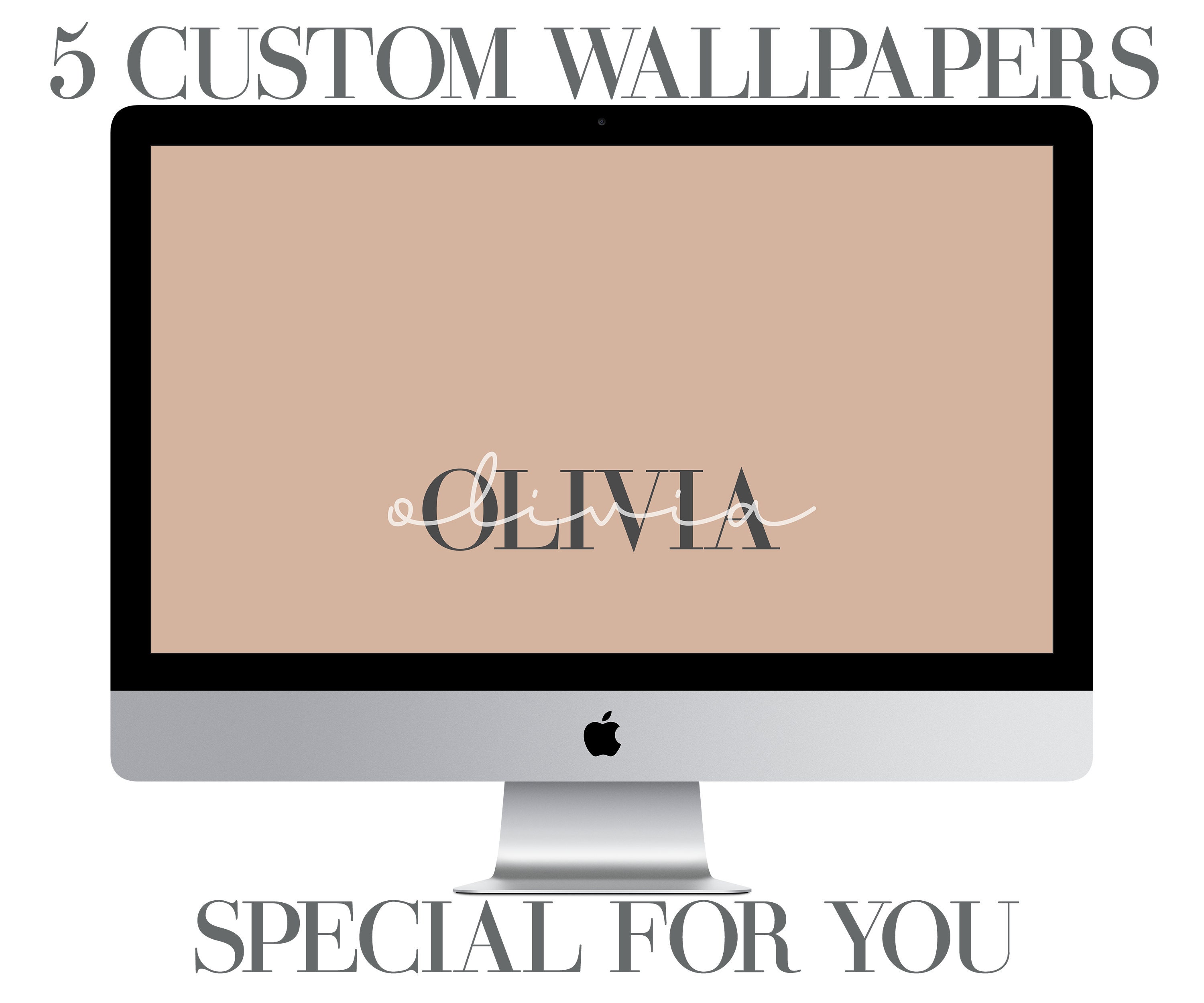 5 Custom Desktop Wallpaper Personalization, Laptop Background ...