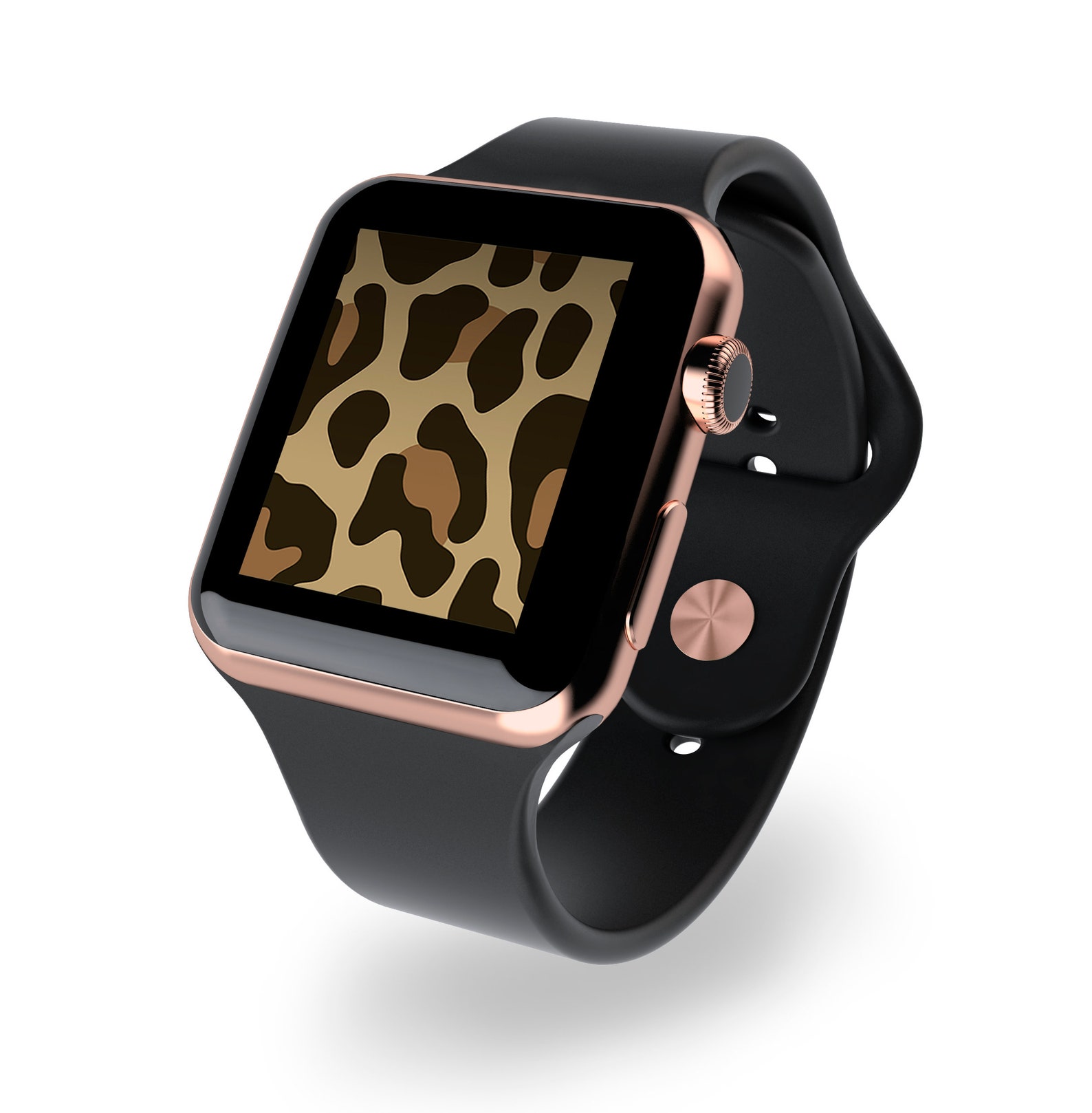 Leopard Apple Watch Face Wallpaper, Aesthetic Animal Smart Watch Face ...
