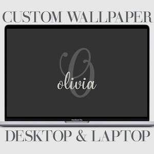 4 Custom Desktop Wallpaper With You Name, Pink Laptop Background ...
